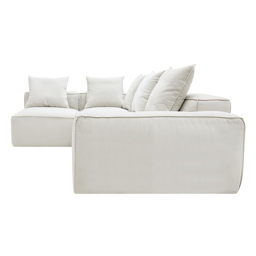 Buy Riley Apt Muse Flax Corner Sofa - 4 Seater LAF Terminal - James Lane Australia